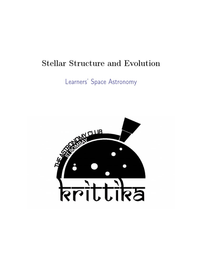Stellar Structure and Evolution | PDF | Science & Mathematics