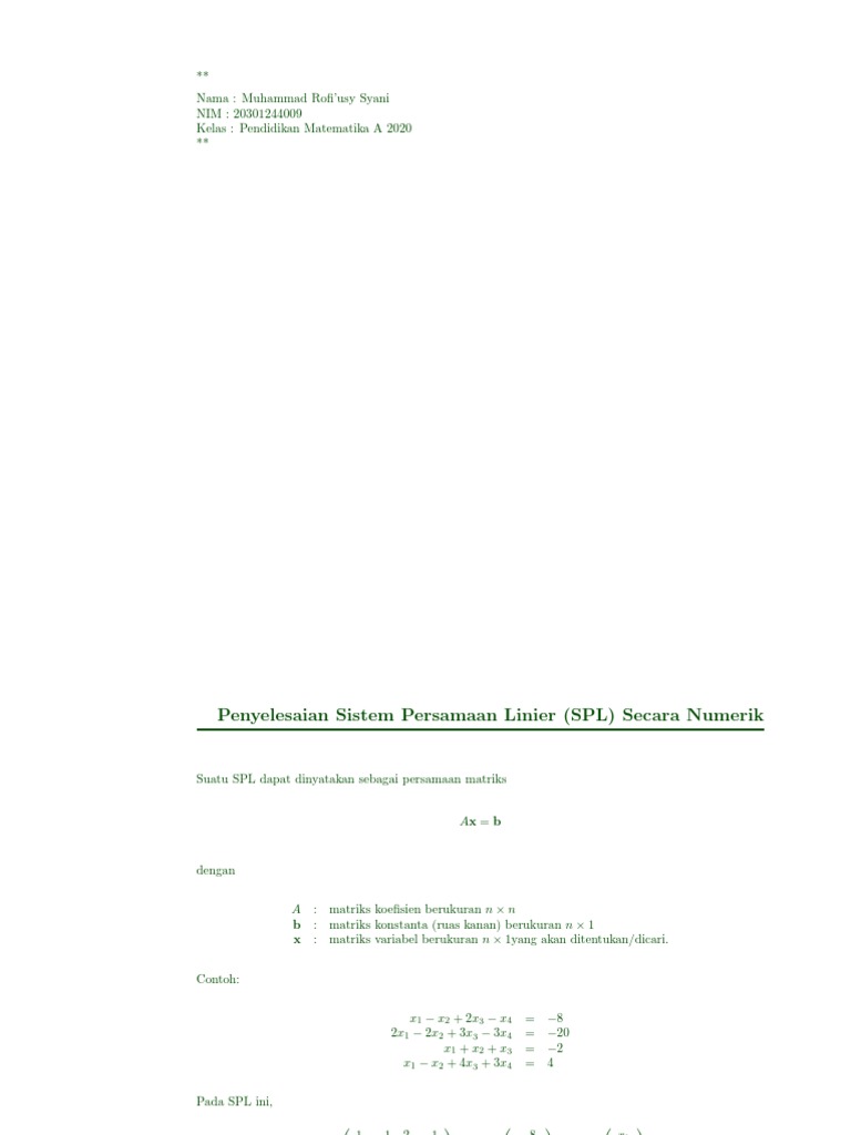 TugasSPL - 20301244009 - Muhammad Rofi'usy Syani | PDF