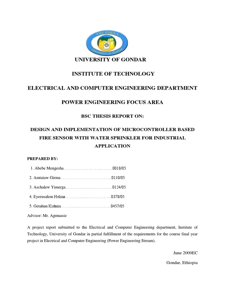 Design and Implementation of Microcontroller Based Fire Sensor With ...