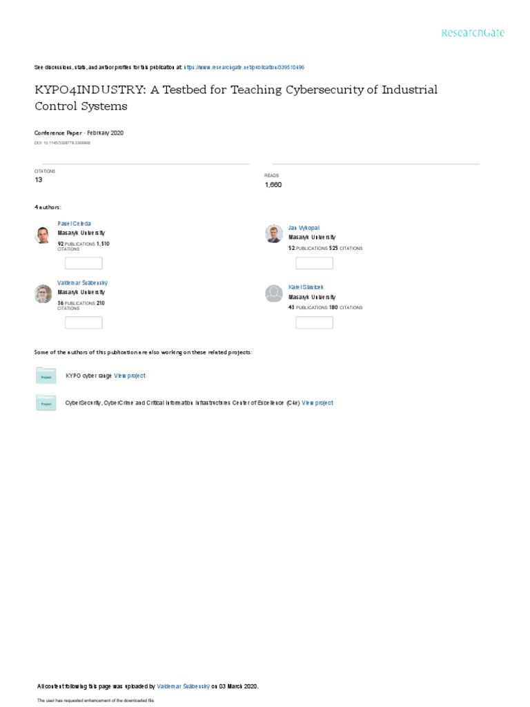 2020_SIGCSE_KYPO4INDUSTRY | PDF
