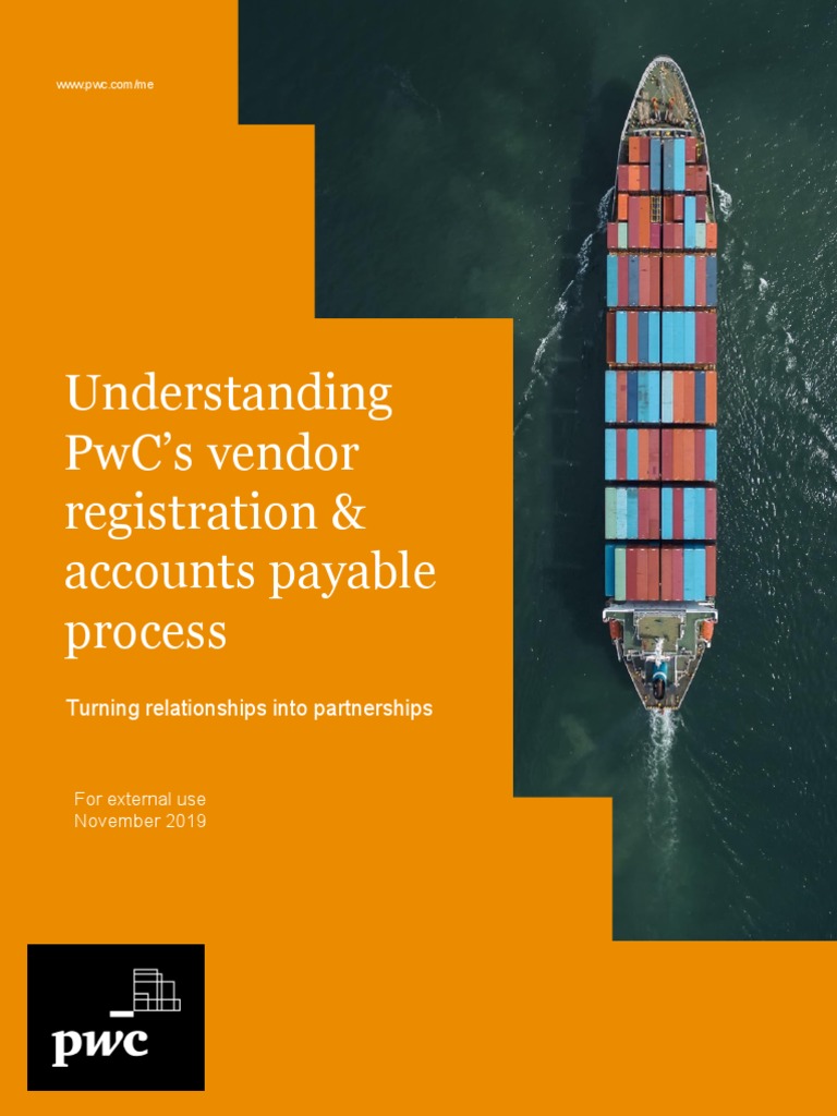 Understanding PWC S Vendors Registration Accounts Payable Process | PDF