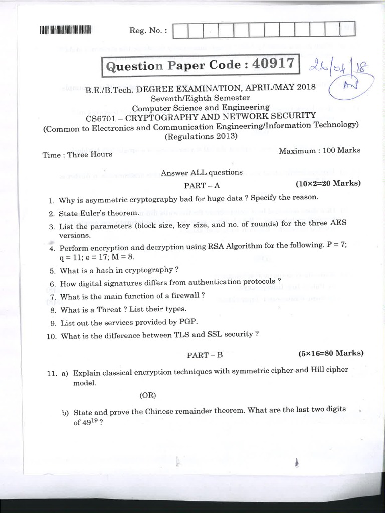 Cs6701 Cns April May 2018 Pdf 