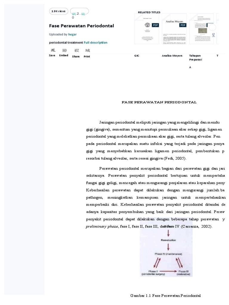 PDF Fase Perawatan Periodontal | PDF