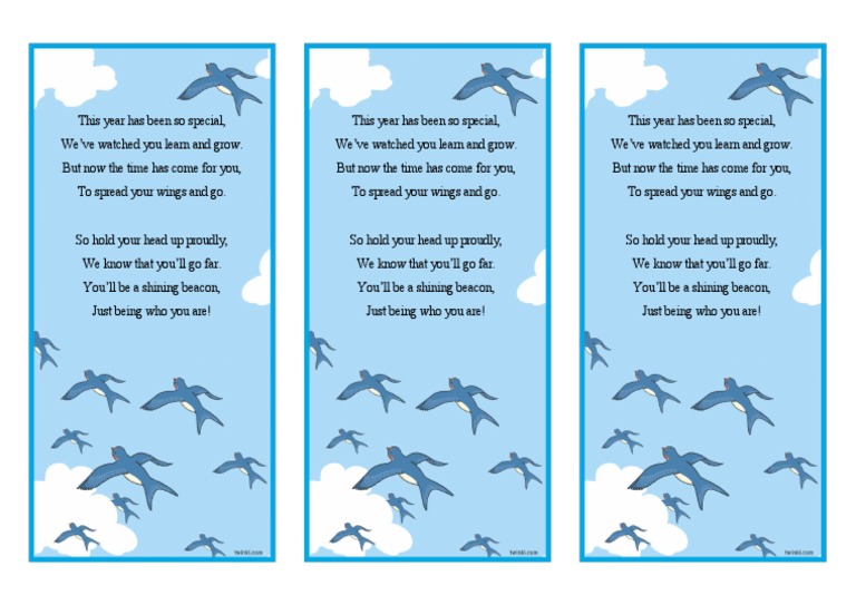 t-c-7923-spread-your-wings-end-of-year-poem-editable-bookmarks | PDF