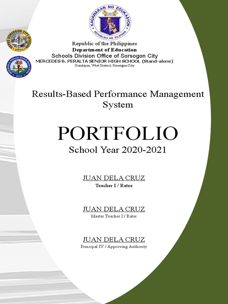 RPMS Portfolio Template 2025 | PDF