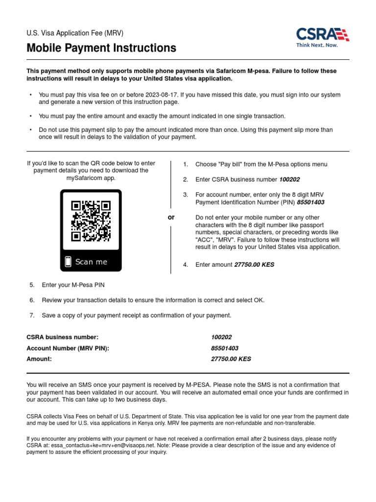 Payment Instructions | PDF