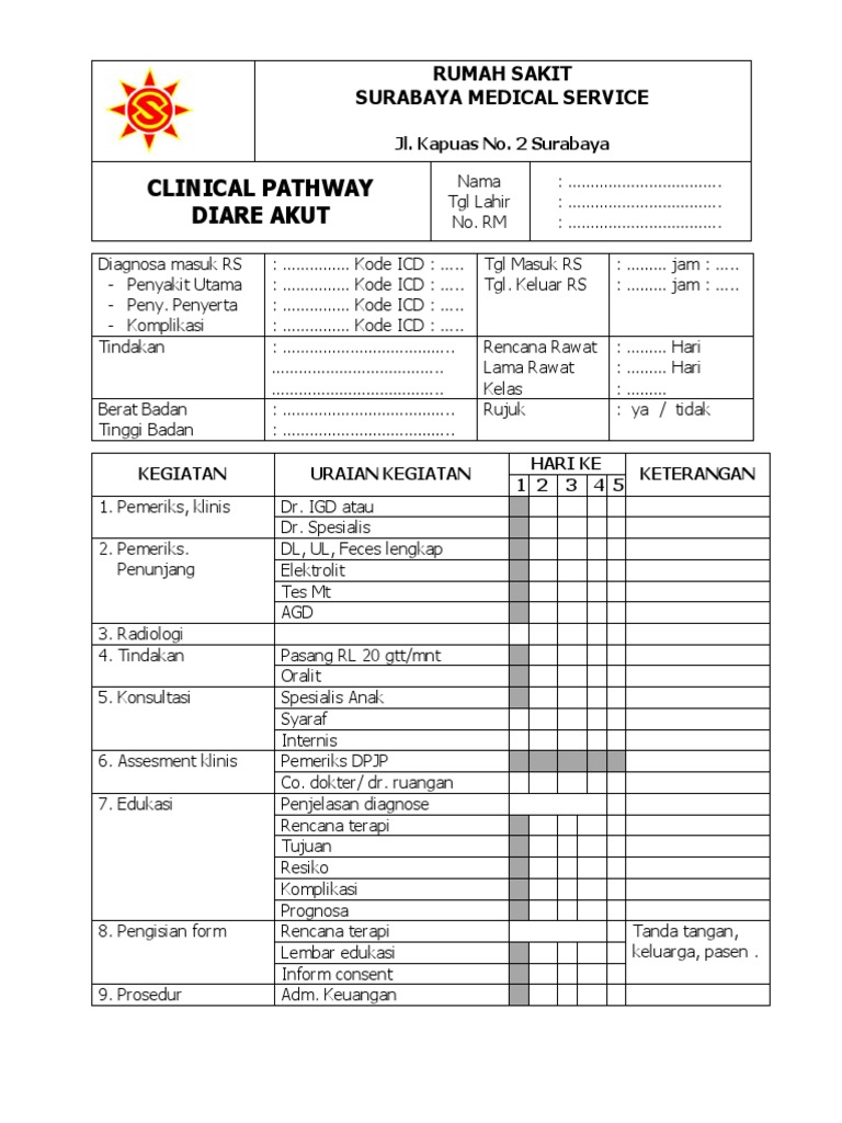 CLINICAL PATHWAY Diare | PDF