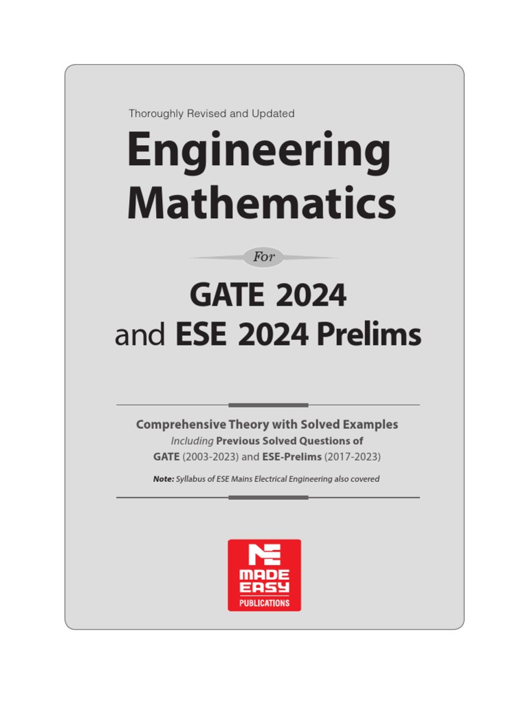 Engg Mathematics GATE Book | PDF | Integral | Equations