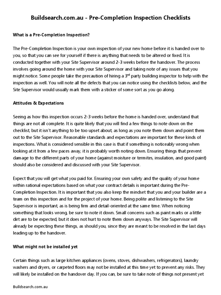 New Building PCI-Checklists | PDF