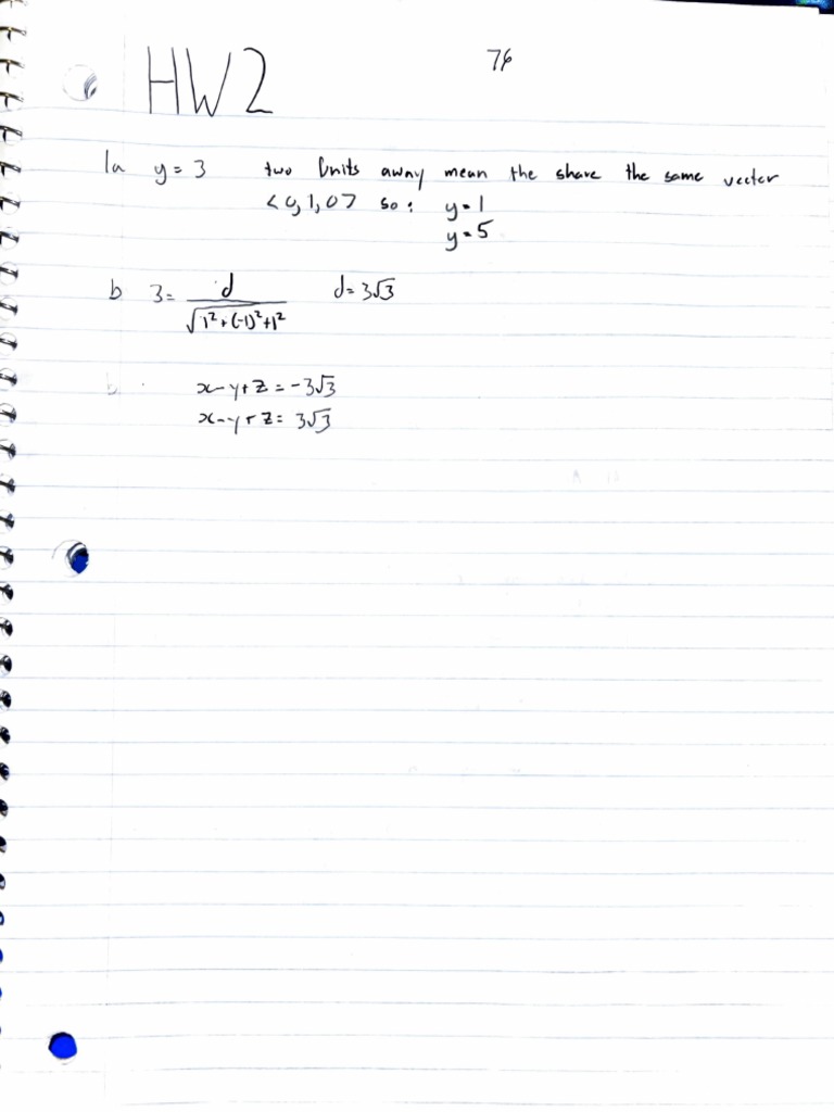 Math 116 Vector Intercepts Pdf