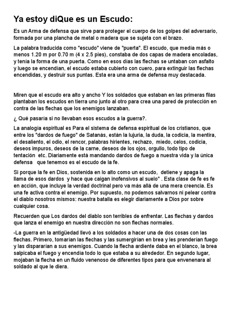 El Escudo de La Fe | PDF
