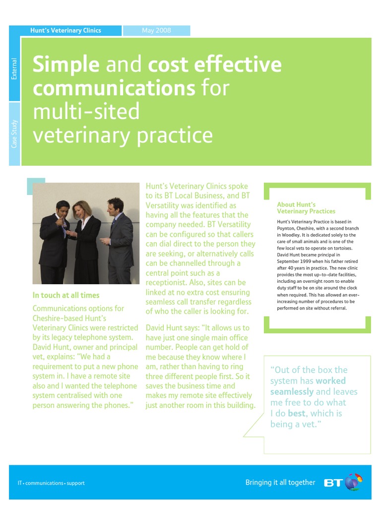 Full Hunt's Veterinary Clinic Case Study PDF - BT Business | PDF ...