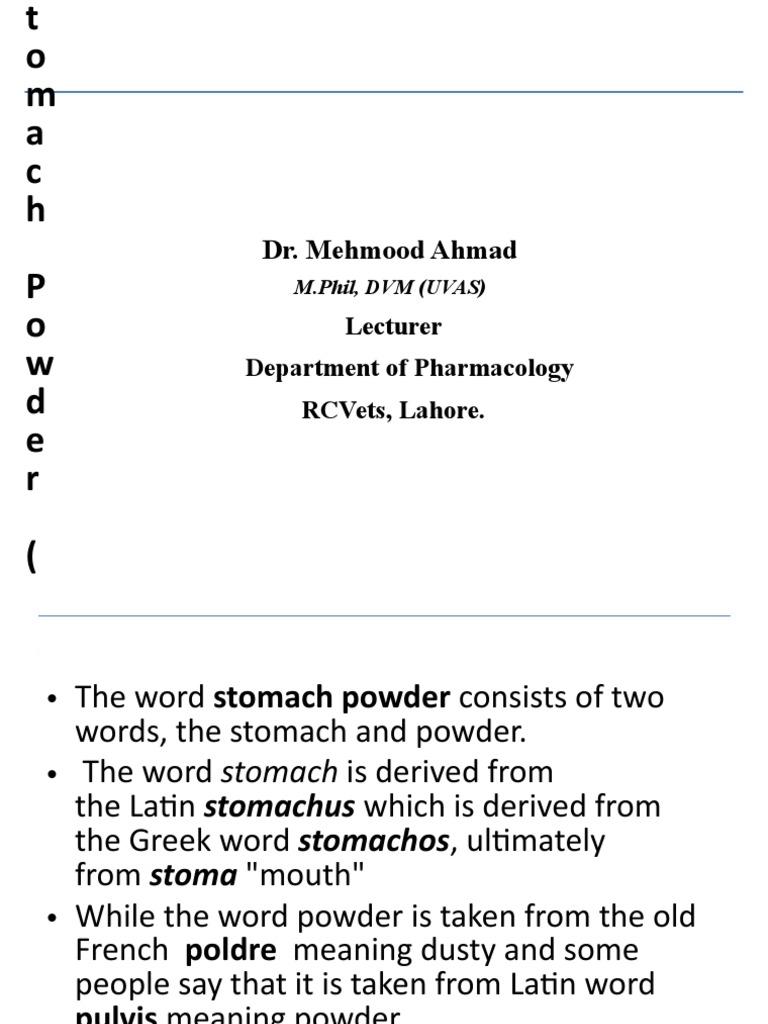 2. Preparation of Stomach powder (B.P) | PDF | Stomach | Chemistry