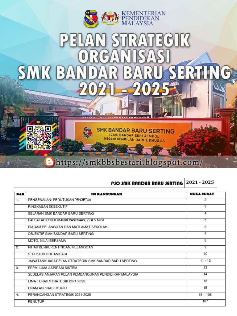 Pelan Strategik Organisasi SMKBBS 2021 2025 | PDF