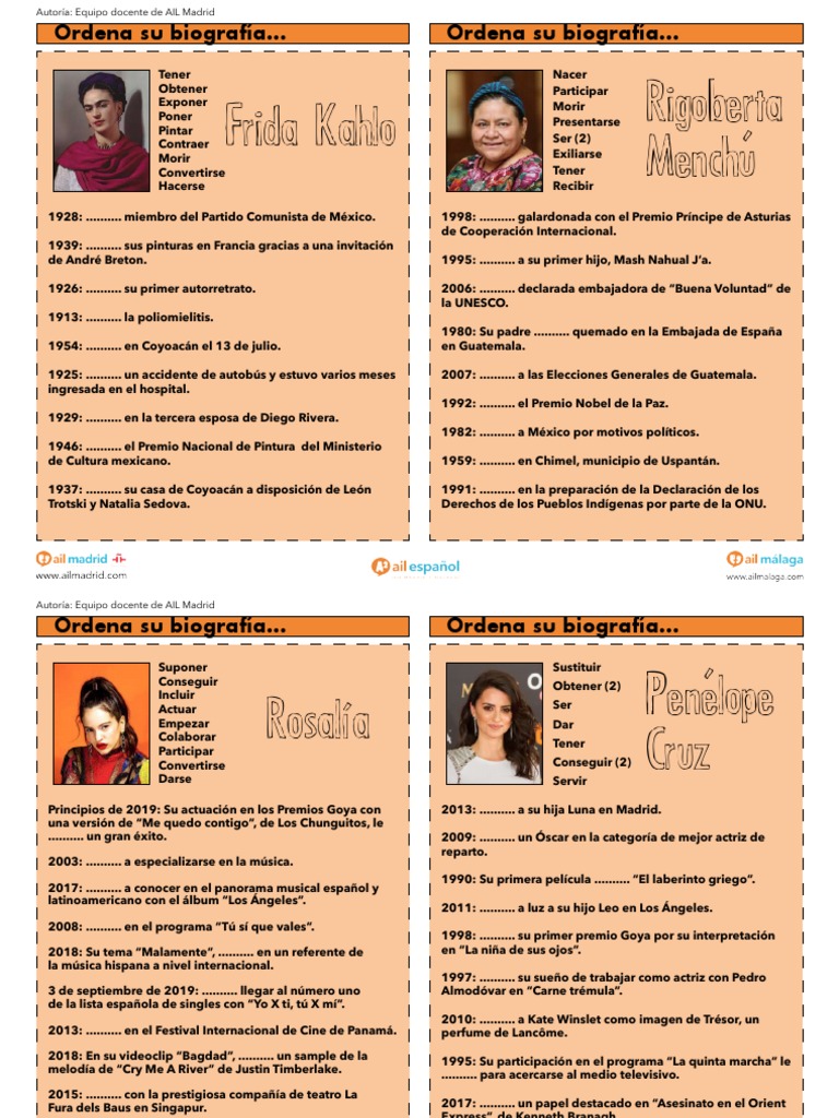 AIL Madrid Actividad Espanol Preterito Indefinido Regular Irregular | PDF