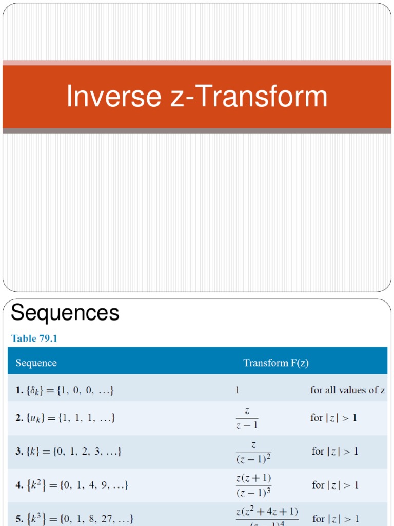 12.inverse Z Transform | PDF | Language Arts & Discipline