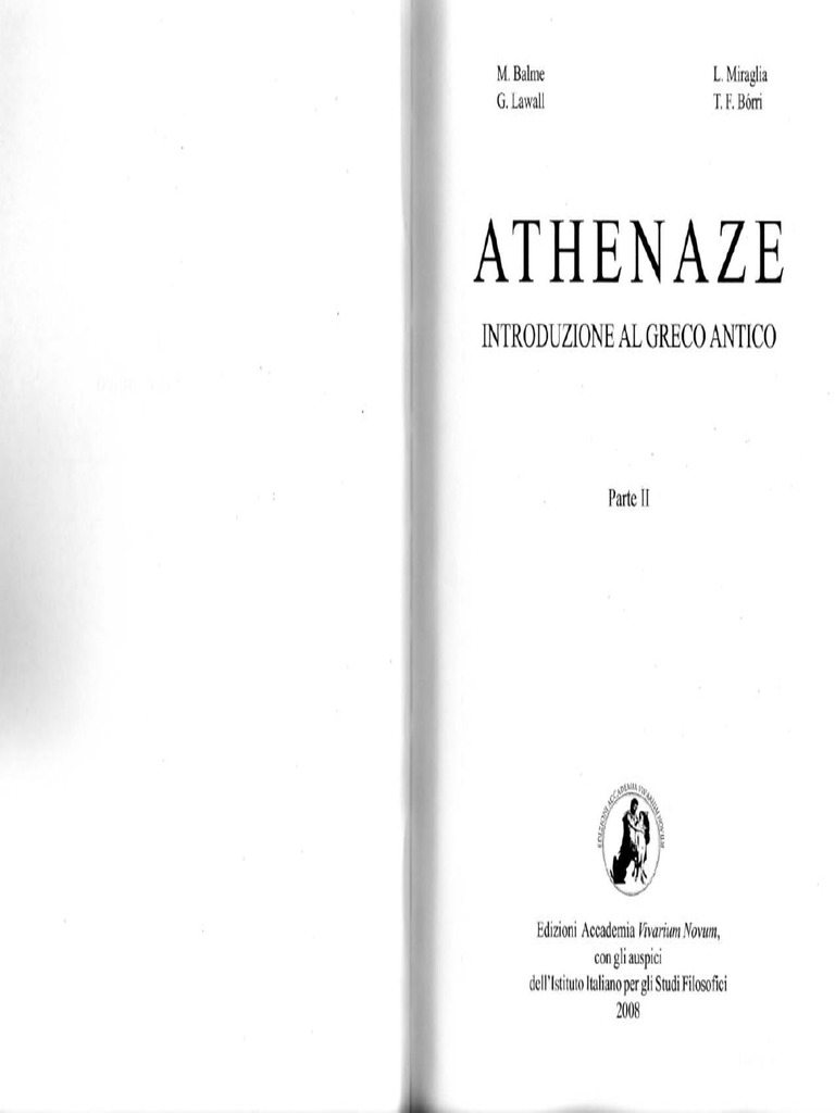 Athenaze Italiano Parte 2pdf PDF Free | PDF