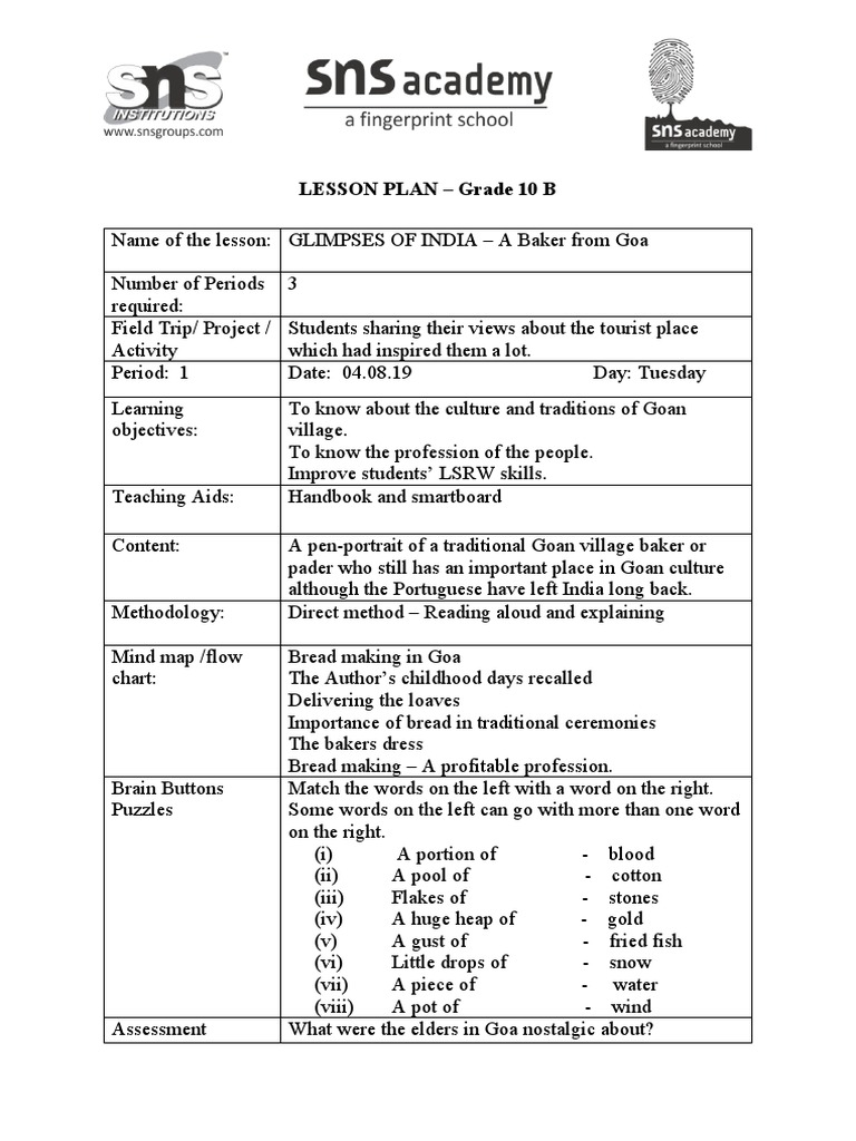 Grade 10: Goan Culture & Traditions | PDF