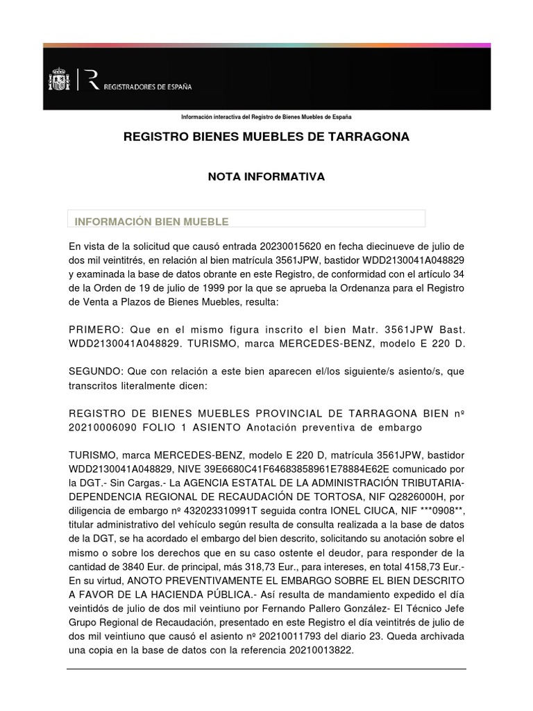 RBM Nota Informativa | PDF