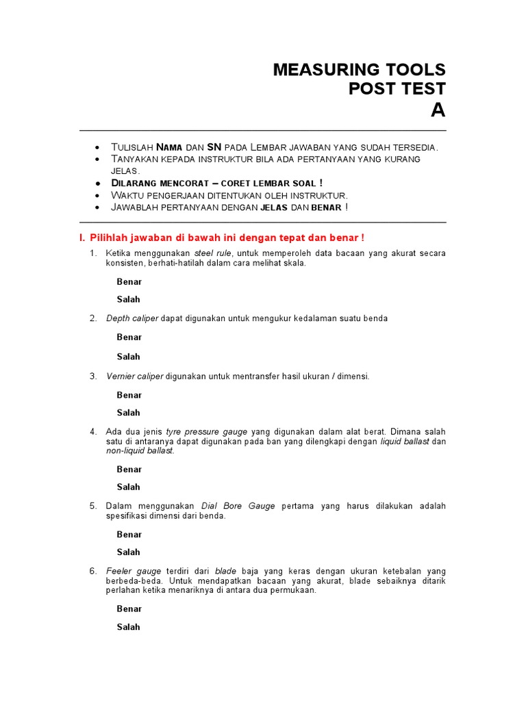 Lat - Soal Measuring | PDF