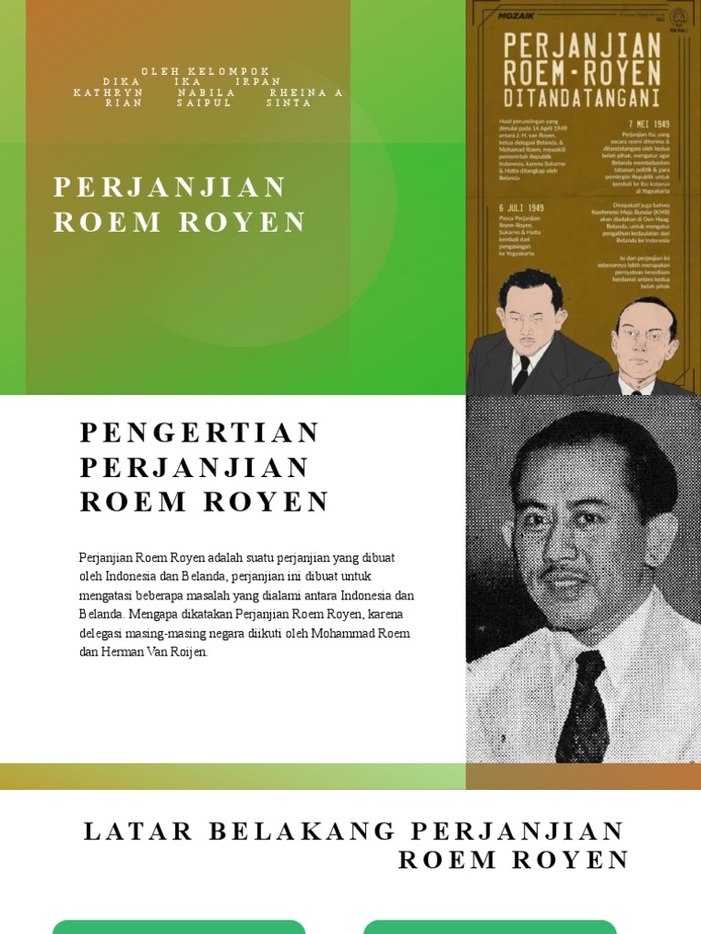 Presentasi Roem Royen | PDF