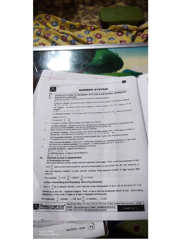 Ch-1 Resonance 9 Class | PDF