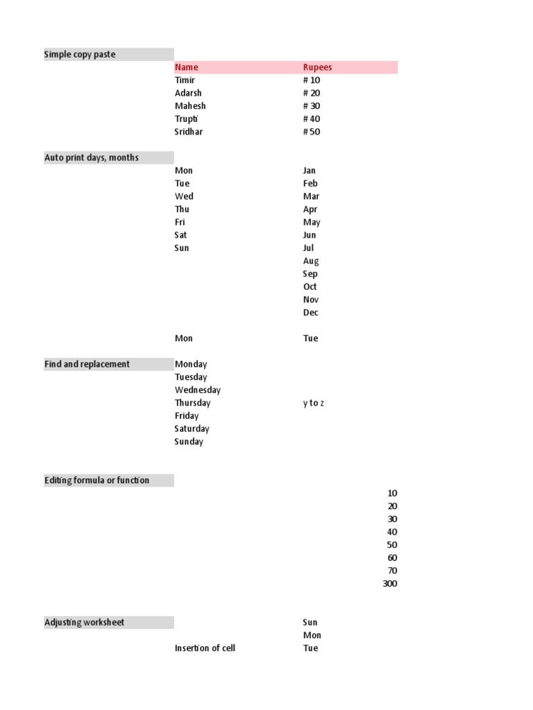 Excel Practice 1 Pdf Microsoft Excel System Software