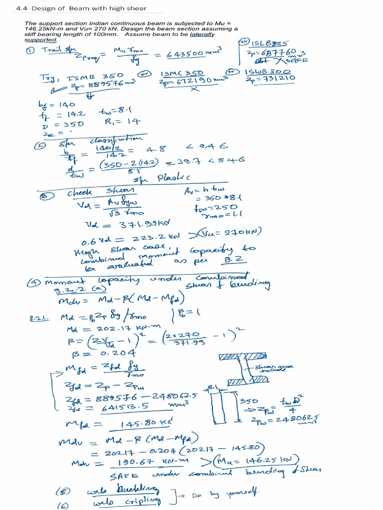 4.4 Design of Beam with high _2 | PDF