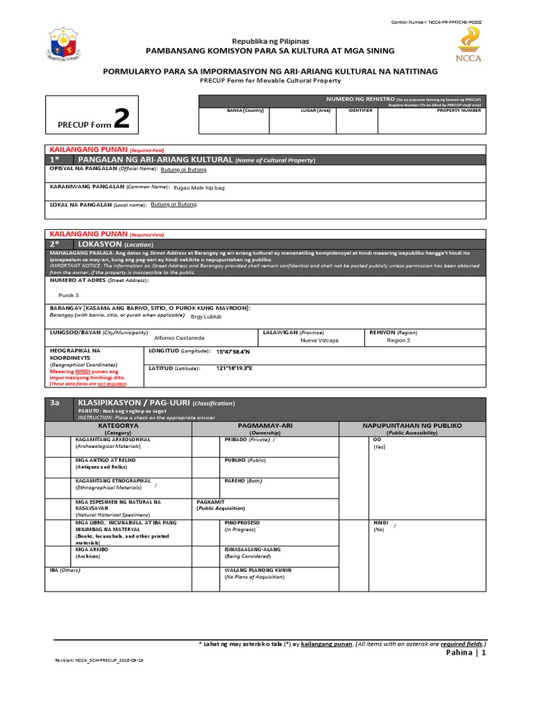 BUTONG-banag-reydante-form-2-PRECUP-Form-for-Movable-Cultural-Property ...