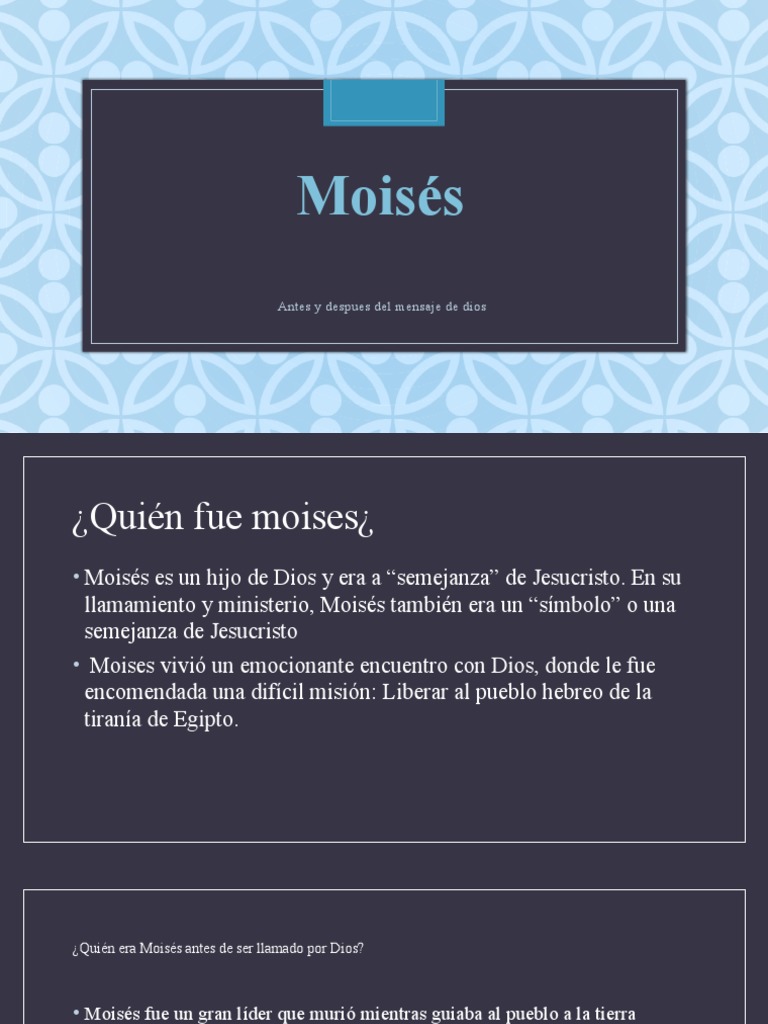 Moises Presentacion | PDF