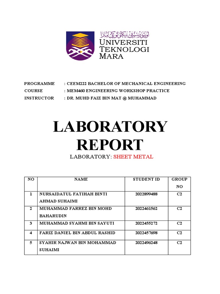 Sheet Metal Report | Download Free PDF | Sheet Metal | Drilling