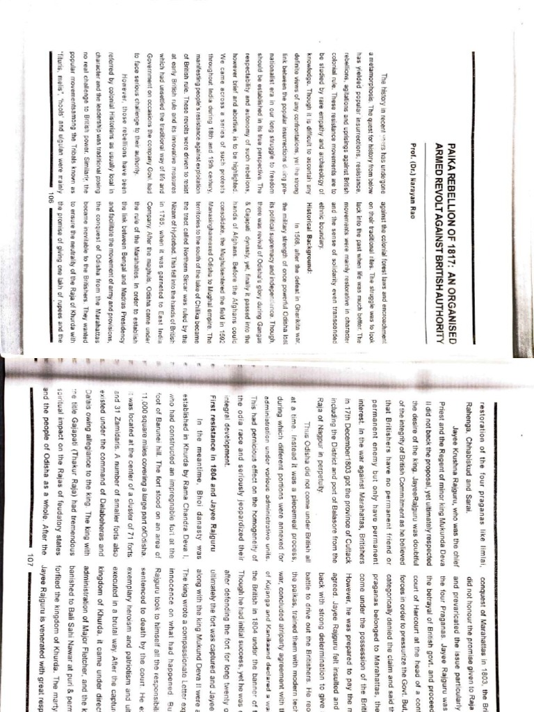 Buxi Jagabandhu by Prof Narayan Rao 2022 - Compressed | PDF