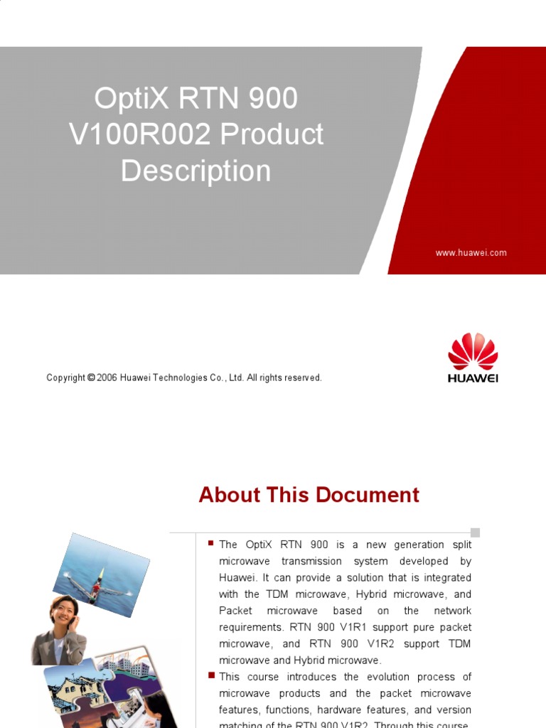 01 OptiX RTN 900 V100R002 Product Description 20100223 A | PDF ...
