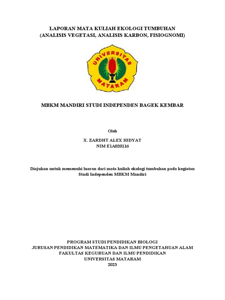 Laporan Mata Kuliah Biologi Laut | PDF