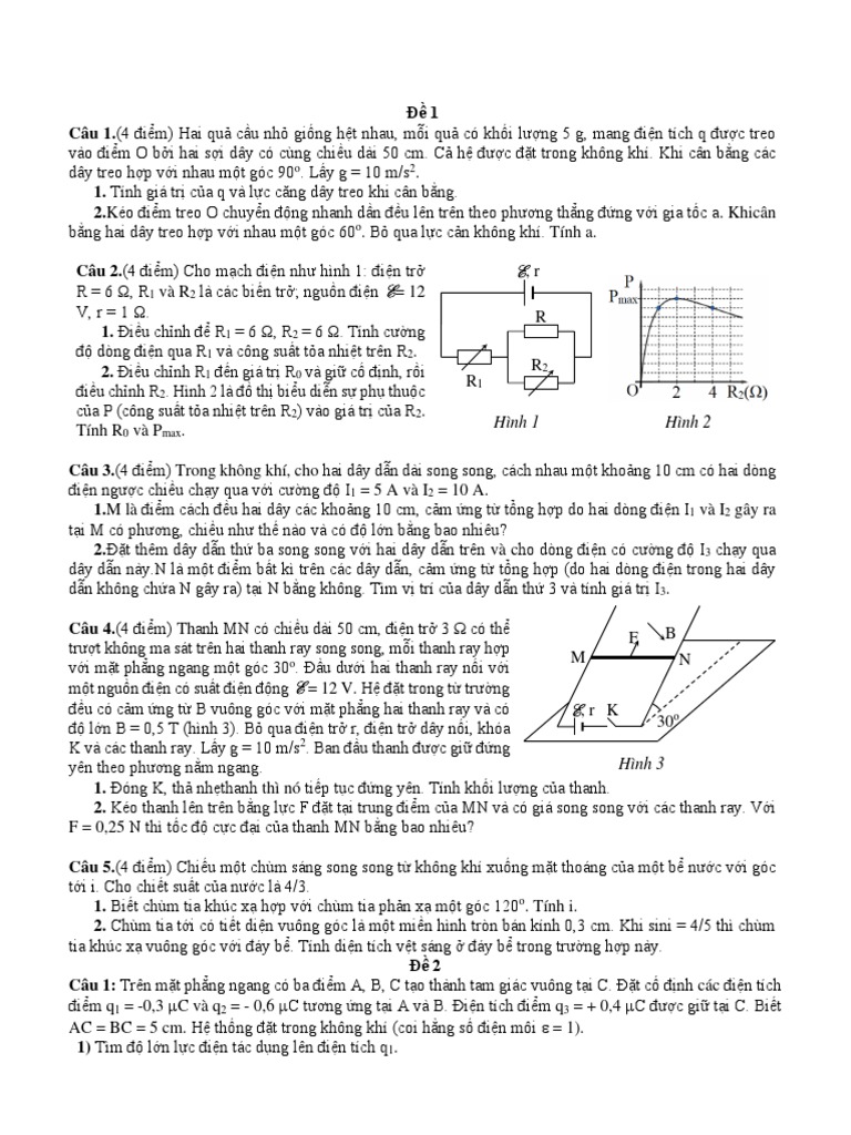 Một số đề ôn hsg 11 | PDF
