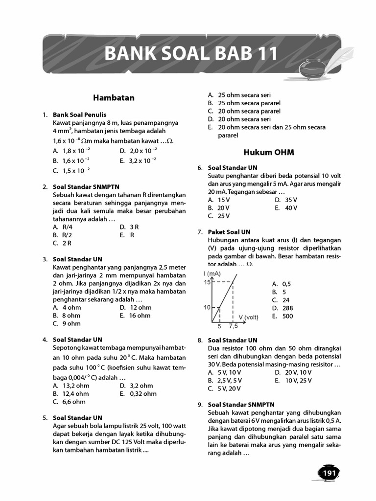 Bank Soal Fisika Sma | PDF