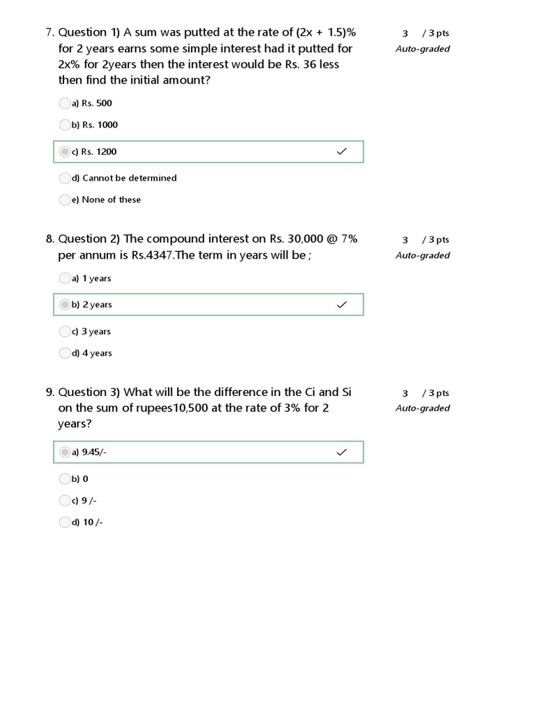 CI Form | PDF | Interest | Compound Interest