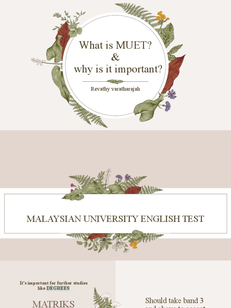 What Is MUET | PDF