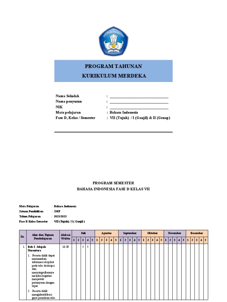 Promes Kurikulum Merdeka | PDF