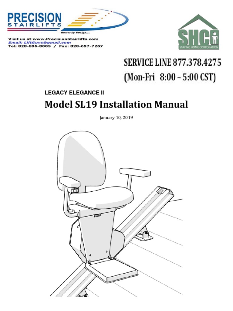 Precision MODEL - SL19 - INSTALL01-10-19 | PDF | Screw | Stairs
