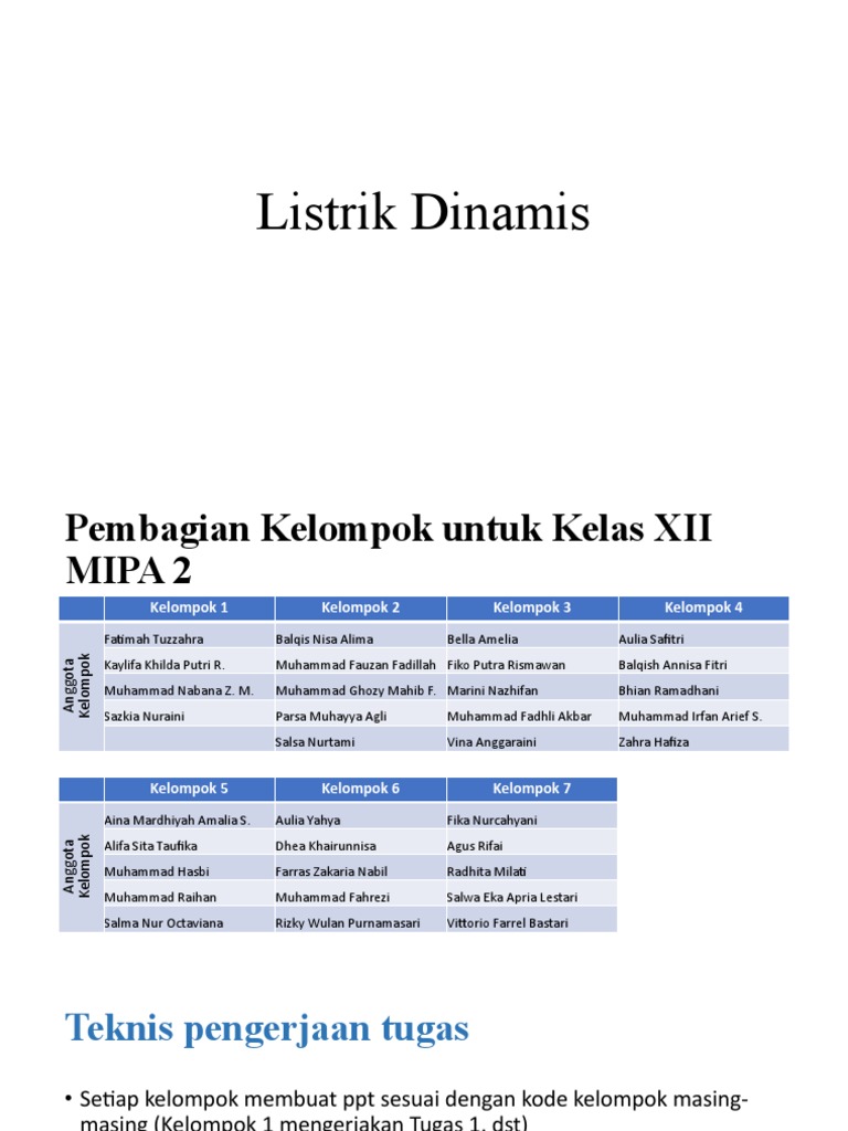 Listrik Dinamis | PDF