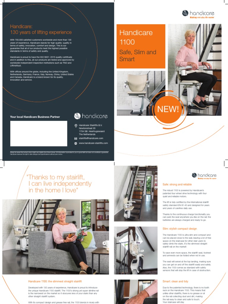 Handicare 1100 EN A4 Flyer HR | PDF