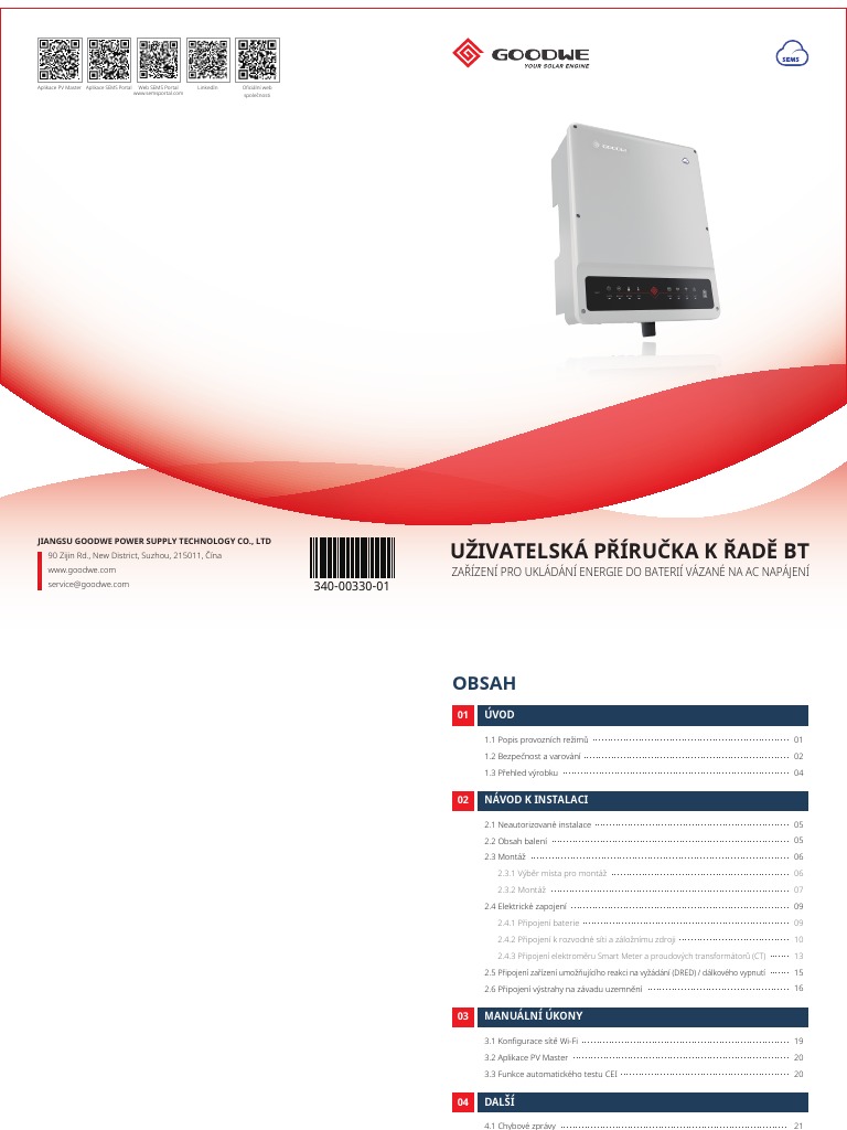 GW BT Uzivatelska Prirucka K Rade v1.0-Cz | PDF