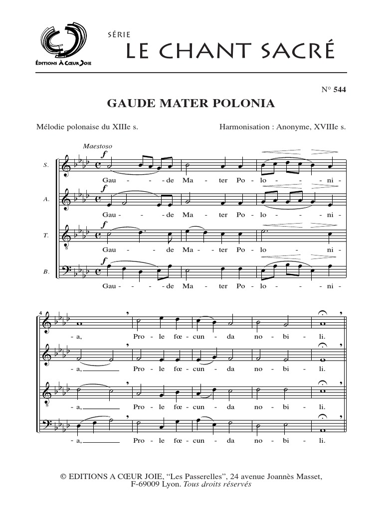 Gaude Mater | PDF