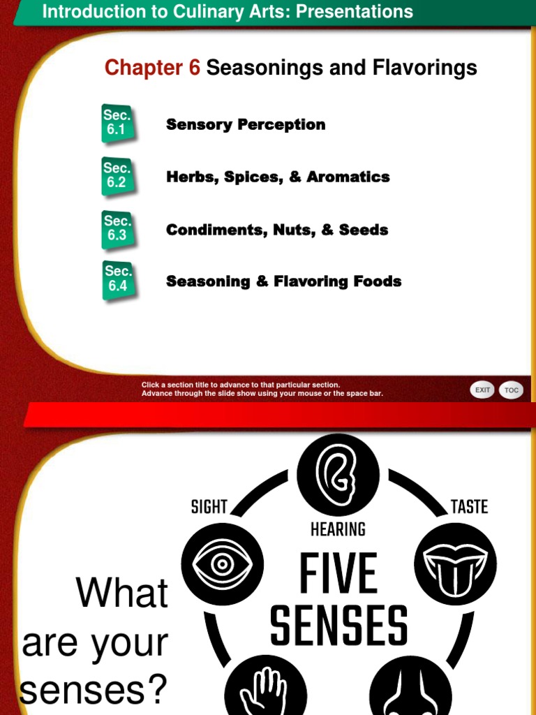 Week03_Seasonings and Flavorings | PDF | Taste | Senses