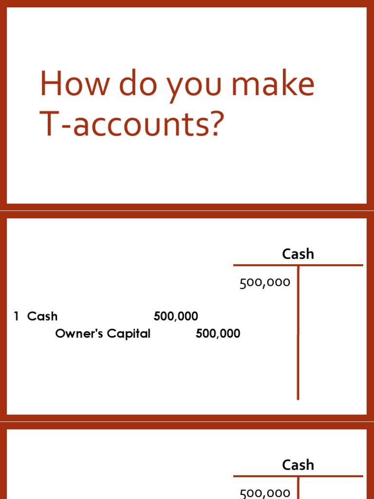 T Accounts | PDF