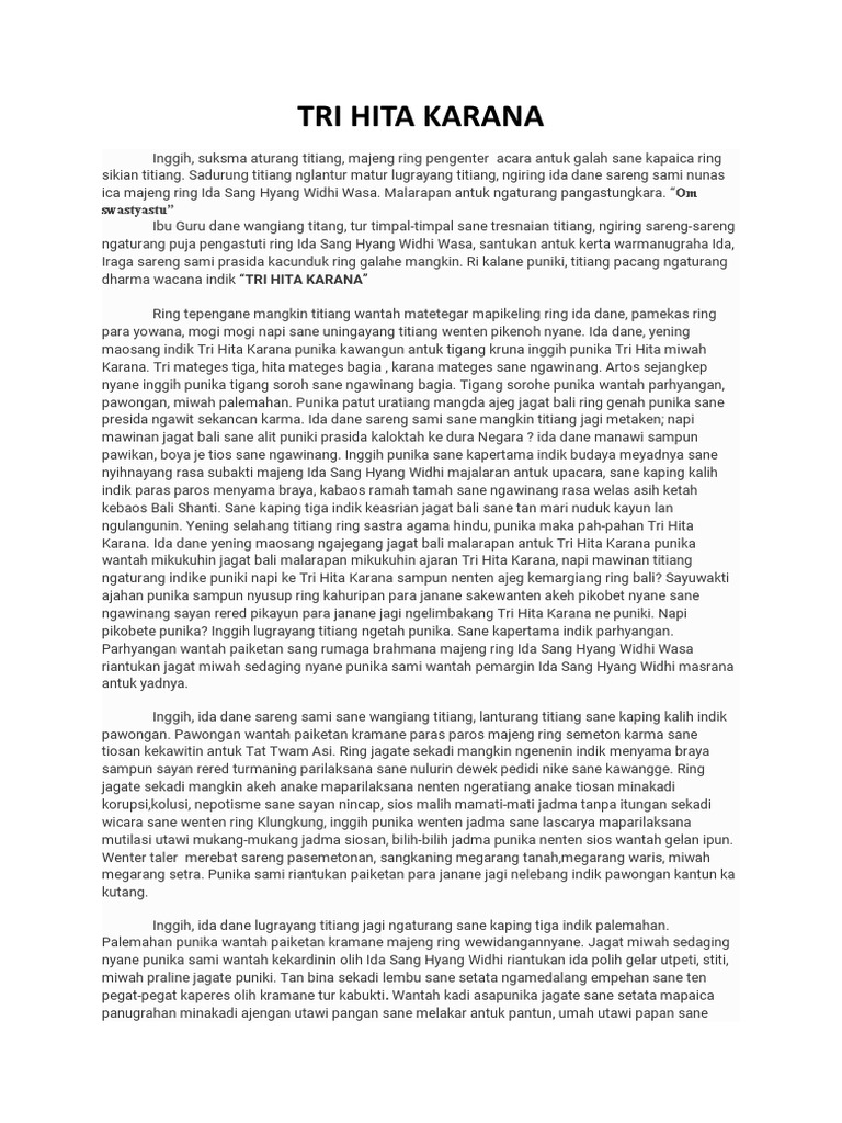 Dharma Wacana B Bali | PDF