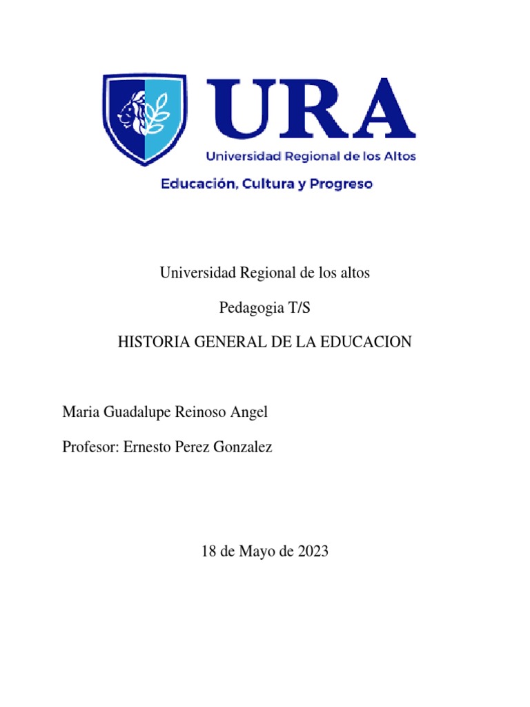 Historia De La Educacion Pdf