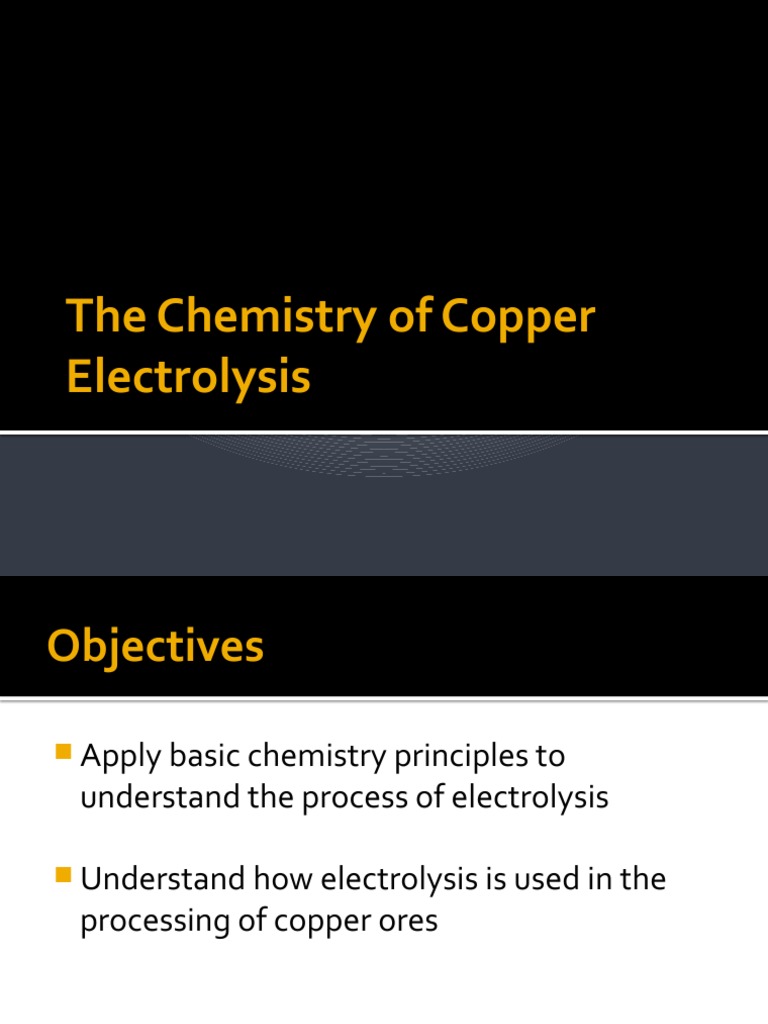 Copper Electrolysis Lab Guide | PDF