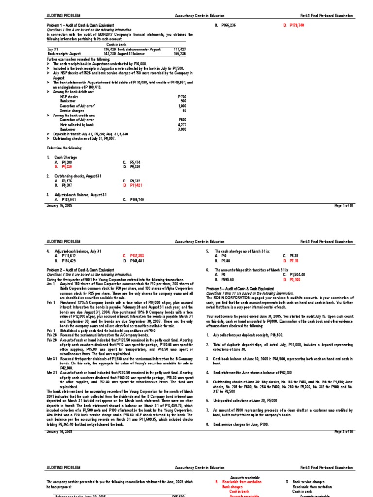 ACE AP 0505 First Final Preboard 70x | PDF | Bad Debt | Banks
